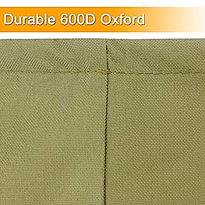 Ogrmar 38"x70" Garden Fountain Cover 600D Oxford Waterproof Dustproof Cover with Locking Drawstring for Winter Outdoor Garden Fountain Statue（38"x70"）