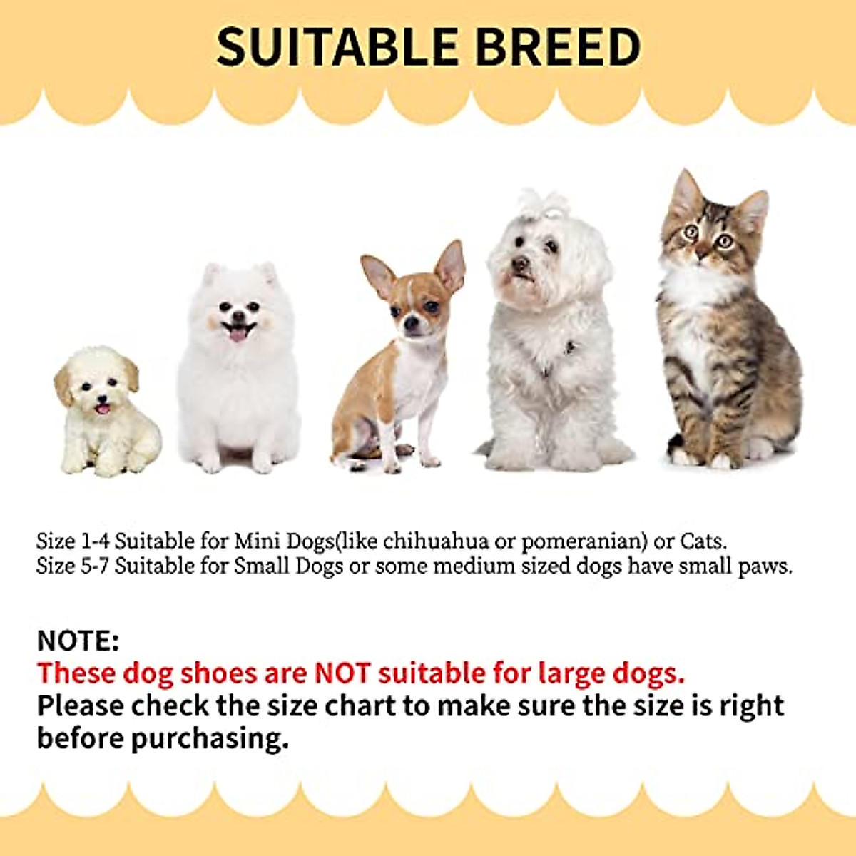 LUZGAT Dog Boots Paw Protectors,Small Dog Winter Boots Shoes,with Anti-Slip Sole and Plush for Warm Snow Outdoor Walking,Pack of 8(Red+Red.Size 3)