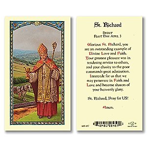 Prayer to Saint Richard Holy Card, Pack of 25