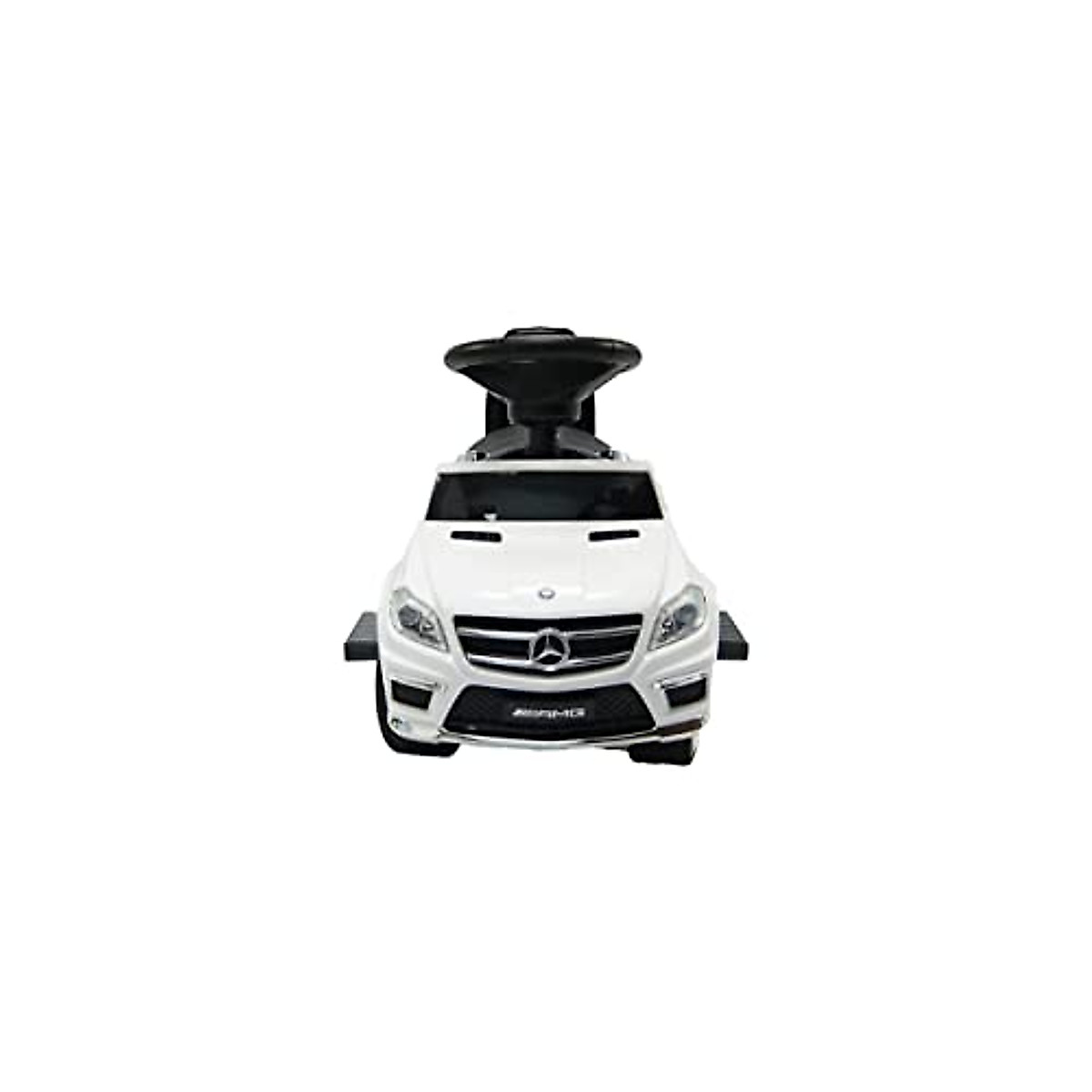 Best Ride On Cars 4 in 1 Mercedes Battery Powered Push Car, White, Large