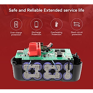 Moticett 3600mAh HPB18 Replacement for Black and Decker 18V Battery Ni-Mh Battery Compatible with Black and Decker 18 Volt Battery 244760-00 A1718 FSB18 FS18FL-2Packs