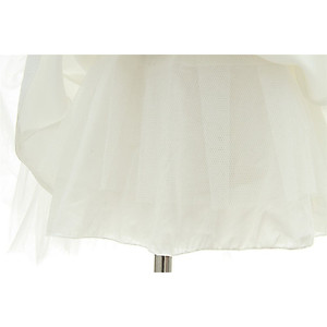 Meiqiduo Baby Girls Dress Christening Baptism Party Formal Dresses (3M/0-6Months, Ivory)