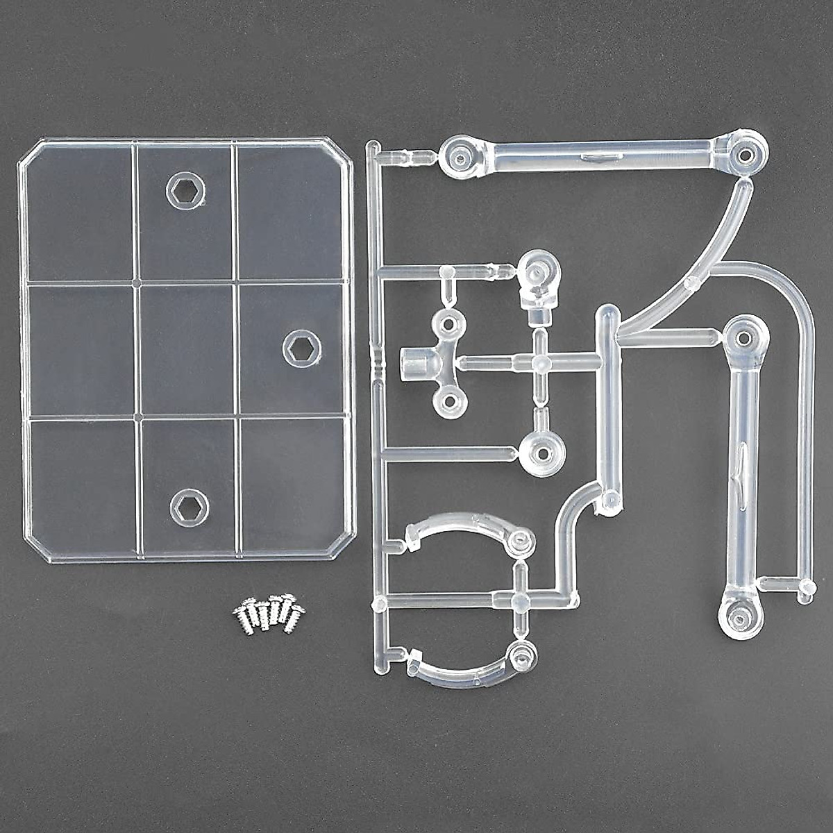 XINMEIWEN 10Pcs Action Figure Stand Kits Flexible Action Base Holder for Gundam Action Figures DIY Model Kits (White)