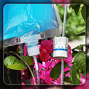 Plant Drip Irrigation Bag Automatic Irrigation Device with Water Bag Automatic Watering System Plant Waterer Self Kit for Potted(4 Pieces)