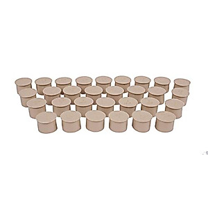 SummitLink Pool Fence Hole Cover Deck Patio Ground Caps (30, Almond Beige)
