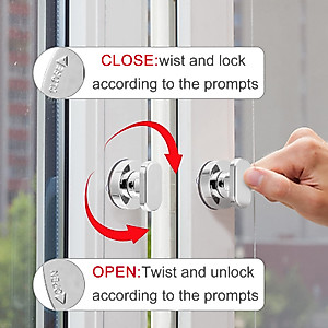 TEHAUX Suction Cup Glass Door Handle, Sliding Shower Door Handle Suction Cup Knob Suction Cup Glass Wall Door Hook with Suction Cup for Glass Door and Window (4pcs, Silver)