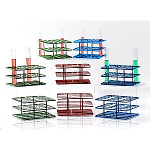 SP Bel-Art Poxygrid “Half-Size” Test Tube Rack; For 10-13mm Tubes, 36 Places, Blue (F18788-1301)