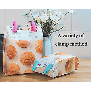 DS. Distinctive Style Bag Clips for Food Storage 12 Pieces Bag Cinches for Bread Quick and Easy to Use