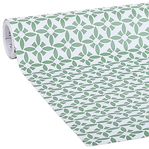 Duck Brand EasyLiner Adhesive Prints Shelf Liner, Fern Starburst, 6 Pack, 20 in. x 15 ft. (287756)