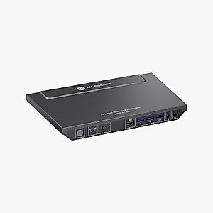 AV Access KVM Switch 2 Monitors 2 Computers, with USB 3.0 Hub – Control 2 PCs in Dual Monitors 4K@60Hz in Extended or Mirror Mode, HDMI Input, Fast Switching via Front Button or Keyboard Hotkey