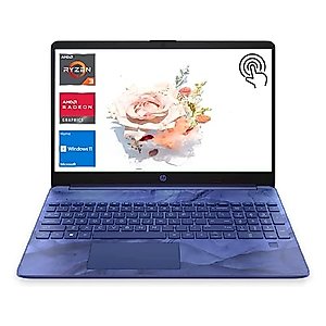 HP 2023 Newest Laptop, 17.3" HD+ Touchscreen Display, AMD Ryzen 3 5300U Processor (Beats i5-10210U), 16GB RAM, 1TB SSD, Wi-Fi 6, Backlit KB, FP Reader, Webcam, HDMI, Windows 11 Home, Blue