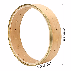 Banjo Rim Ring,11 Inch Maple Wood Banjo Rim for Banjo Parts