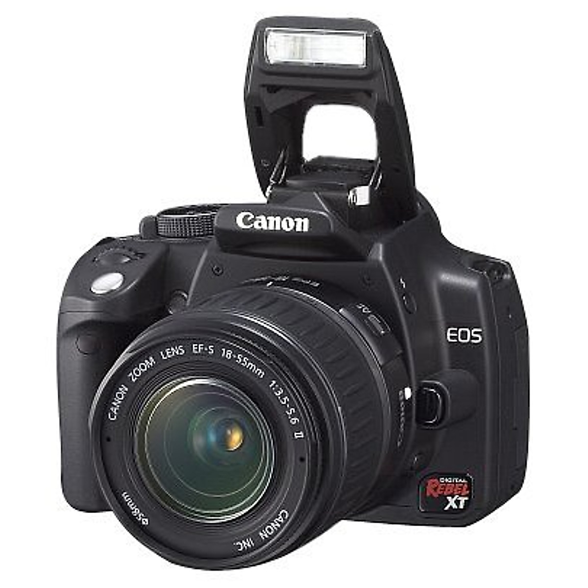 Canon Digital Rebel XT DSLR Camera with EF-S 18-55mm f3.5-5.6 Lens (Black) (OLD MODEL)