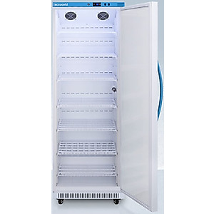 Summit Appliance ARS18PV Performance Series Pharma-Vac 18 Cu.Ft. Upright All-refrigerator for Vaccine Storage with Silver-ion Handle, Keyed Lock and Hospital Grade Cord with 'Green Dot' Plug, White