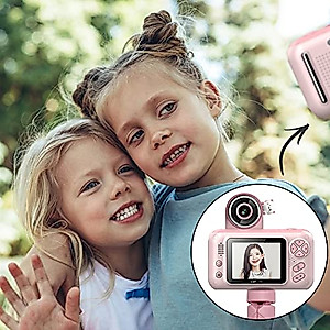 sikiwind Kids Camera for Boys and Girls, Digital Camera for Kids Toy Gift, Toddler Camera Birthday Gift for Age 3 4 5 6 7 8 9 10 with 32GB SD Card, Video Recorder 1080P IPS 2.4 Inch