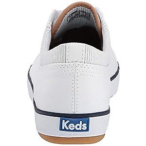 Keds Women's Center Sneaker, White/Grey, 9