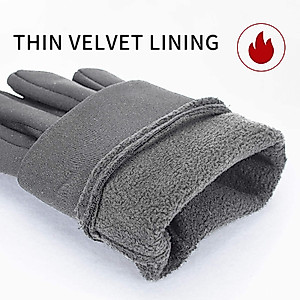 Lorpect Winter Gloves Men Women Touch Screen Glove Cold Weather Warm Gloves Workout Gloves Running Cycling Training (Grey, XL)