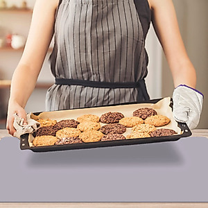 Tsshmhwl 27.6" x 19.8" Large Silicone Kitchen Counter Mat, Placemat Non-Slip Heat Resistant Mat, Air fryer，Oven Microwave, Cutting Board, Coffee Maker, 1MM Thick Countertop Protector (grey)…