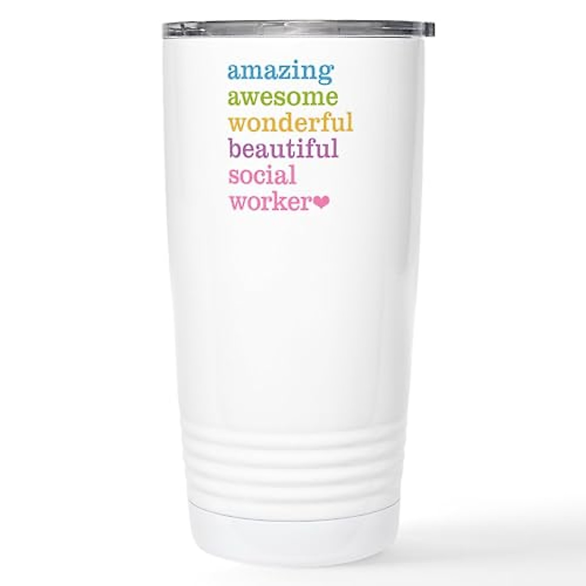 CafePress Amazing Social Worker Stainless Steel Travel Mug 20 oz. Insulated Stainless Steel Coffee Tumbler