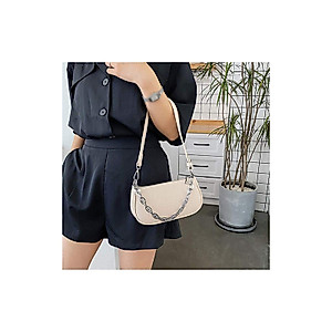 Small Pu Shoulder Bag, Crocodile Pattern Handbag Zipper, Retro Women