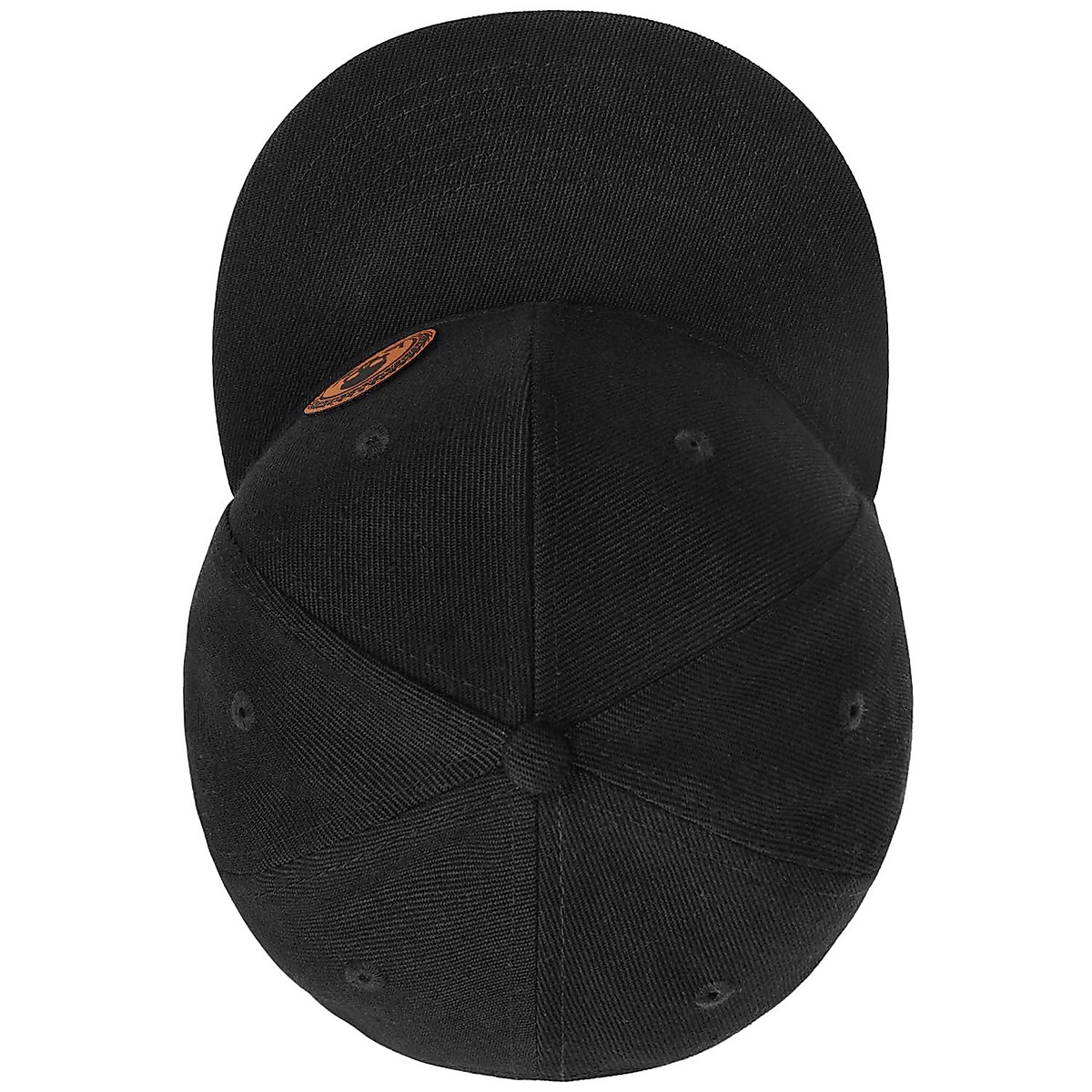 Chicken Noodles Flat Brim Hats for Men - Gothic Style Skull Hat Leather Pattern - Hip-Hop Snapback Hat Skeleton Hats for Men