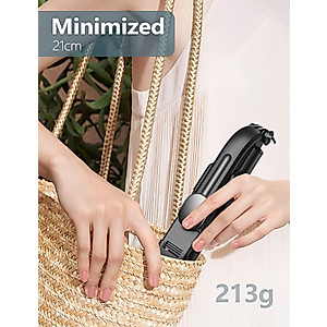 Selfie Stick Tripod with Light, 45'' Selfie Stick with Wireless Remote, Portable Phone Tripod Compatible with iPhone 16/15 Pro Max/15/14 Pro/14/13, Samsung S22/ S23 Ultra/Android Smartphone