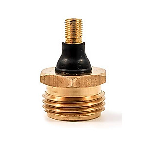 Camco RV Brass Blow Out Plug | Helps Clear Your RV's Water Lines During Winterization and Dewinterization (36153)