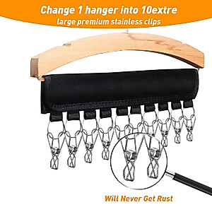 Yeefeoch Hat organizer for hanger - Baseball Cap Rack, Multifunctional coat rack-closet storage expert, Hat racks (2Pack)