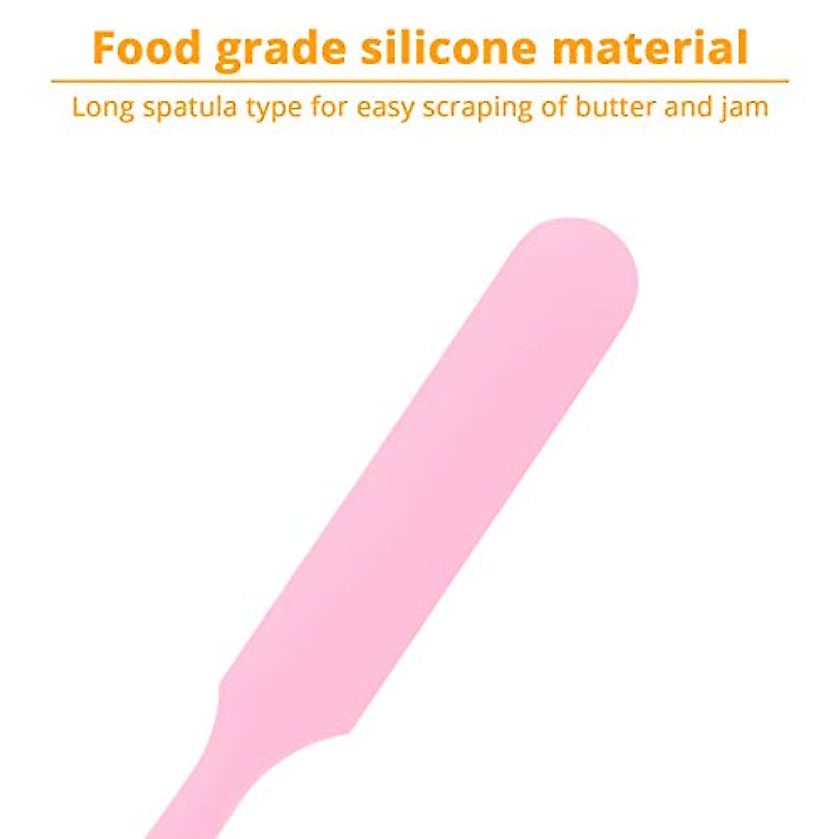 KUFUNG Silicone Spatula, BPA Free & 480°F Heat Resistant, Non Stick Rubber Kitchen Spatulas for Cooking, Baking, and Mixing (XS, Pink)