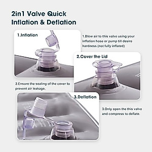 Inflatable Spa Surround Bench Hot Tub Step Spa Side Table Outdoor Portable Air Seat Pool Accessory Yard Home Garden Patio Lawn Backyard Bathtub Universal Curved Footstep