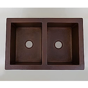 Copper Kitchen Sink 50/50