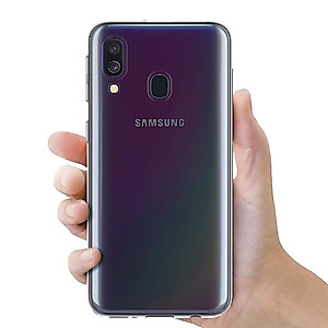 MaiJin Case for Samsung Galaxy A40 (5.9 inch) Soft TPU Rubber Gel Bumper Transparent Back Cover