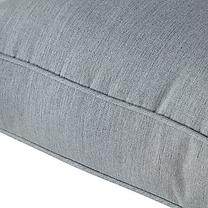 Greendale Home Fashions Outdoor 2-Piece Sunbrella Fabric Deep Seat Cushion Set, Concrete