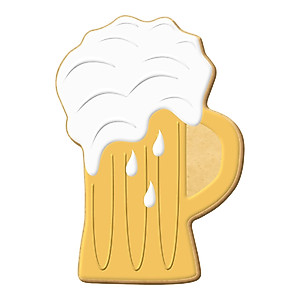 Beer Mug Cookie Cutter 4 Inch - Made in the USA – Foose Cookie Cutters Tin Plated Steel Beer Mug Cookie Mold