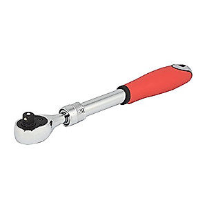 Neiko 03067A 3/8-Inch-Drive Extendable Ratchet Handle, 72-Tooth Reversible Ratcheting Feature, Extends 8 1/2 to 12 3/8 Inches
