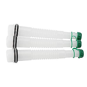 Gas Can Replacement Spout, 3 Sets of Replacement Gas Can Fuel Spout Cap Kit Garden Industrial Machinery Refuel Tool with Stopper Cap(1L)