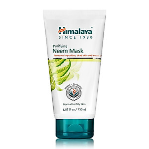 Himalaya Purifying Neem Mask for Deep Cleaning, to Reduce Acne & Leave a Clean, Clear Complexion, 5.07 oz
