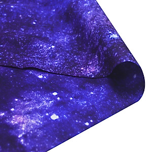 Obacle Seamless Bandana for Rave Face Mask Dust Wind UV Sun Protection Neck Gaiter Tube Mask Headwear for Women Men Festival Party Motorcycle Riding Fishing Outdoor (Starry Sky Light Purple Blue)