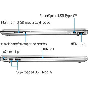HP 15.6" Touchscreen Flagship HD Laptop for Business, Intel 6 Core i3-1215U up to 4.4GHz (Beat i5-1155G7), 32GB RAM, 2TB NVMe SSD, Fast Charge, Numpad, Bluetooth, Wi-Fi, HDMI, Win 11,w/GM Accessories