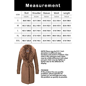 Bellivera Women Faux Leather Suede Jacket Utility Spring Coat FF20 D.Brown M