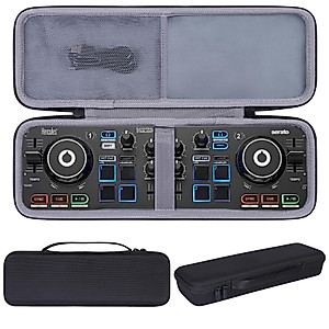 co2CREA Hard Travel Case replacement for Hercules DJ DJControl Starlight Pocket DJ Controller