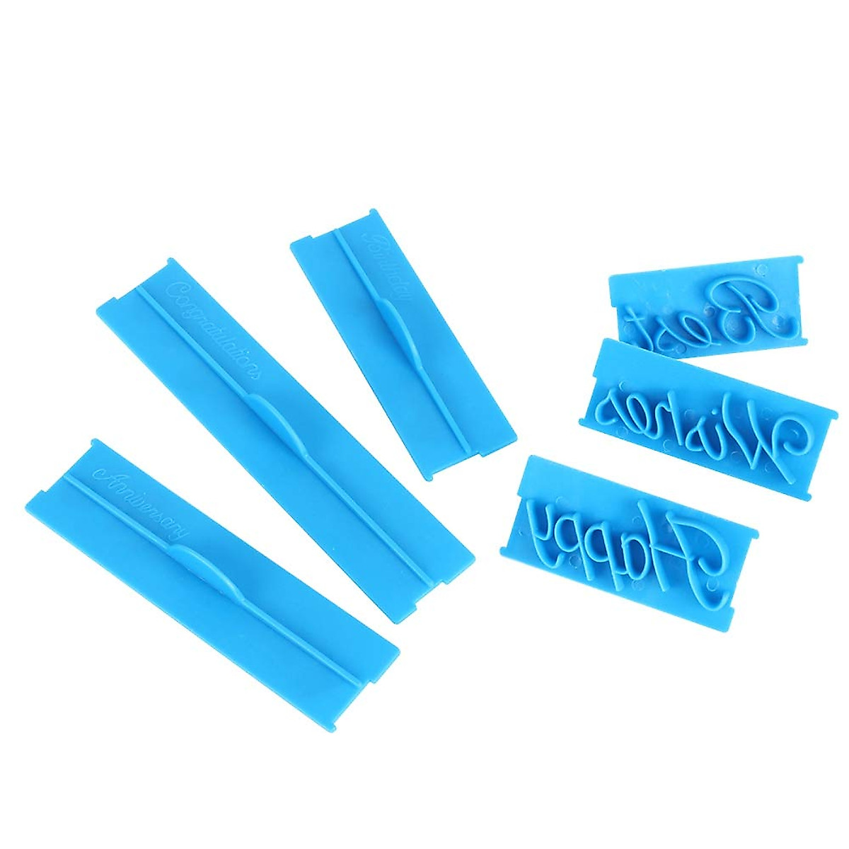 Plastic 3 Set Handwriting Letter Cake Embosser DIY Plastic Molds Cake Decorating Printing Cake Decorating Supplies Kit