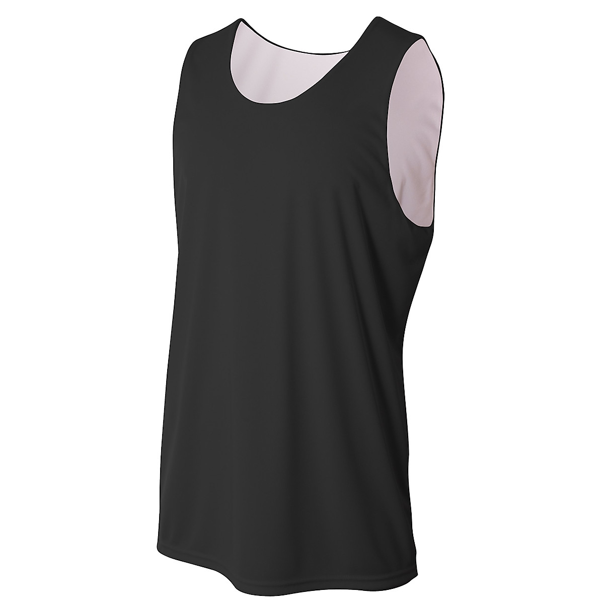 A4 Mens Reversible Jump Jersey, Large, Black/White