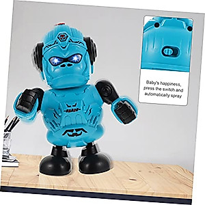 Toyvian 1pc King Robot Puppy Toys for Kids Mini Toy Robot for Kids Child Robot Toy Robotic Toy Kids Robot Toy Birthday Present Child Plastics, Electronic Components Blue Desktop