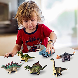 CYURMJUN Dinosaurs Eggs Toys for Kids, Eggs Filler Dinosaur Pull Back Cars Toy, Dino Vehicles Toys for Boys Girls Birthday Gifts(6Pack)