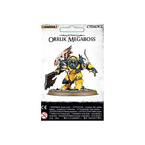 Warhammer Age of Sigmar Games Workshop 99070209003 Ironjawz Orruk Megaboss Tabletop and Miniature Gaming, Black