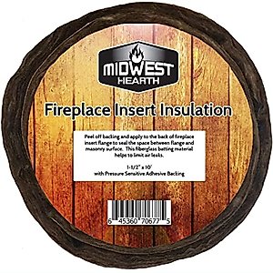 Midwest Hearth Fireplace Insert Insulation 10' Roll w/Self Adhesive Backing
