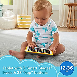 Fisher-Price Laugh & Learn Baby Learning Toys Tune In Tech Gift Set of 4 Interactive Pretend Play Toys for Ages 6+ Months [Amazon Exclusive]