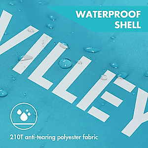 VILLEY Camping Sleeping Bag for Adults Boys and Girls, 3 Season Warm & Cool Weather - Summer, Spring, Fall, Lightweight Compact Backpacking Sleeping Bag for Outdoor, Traveling, Hiking