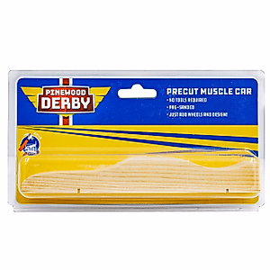 Boy Scouts of America Official Pinewood Derby Car Kit - Precut Muscle Car
